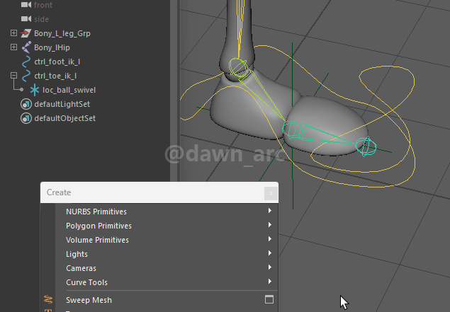 [Maya]Rigging 16 - Ankles & Heels